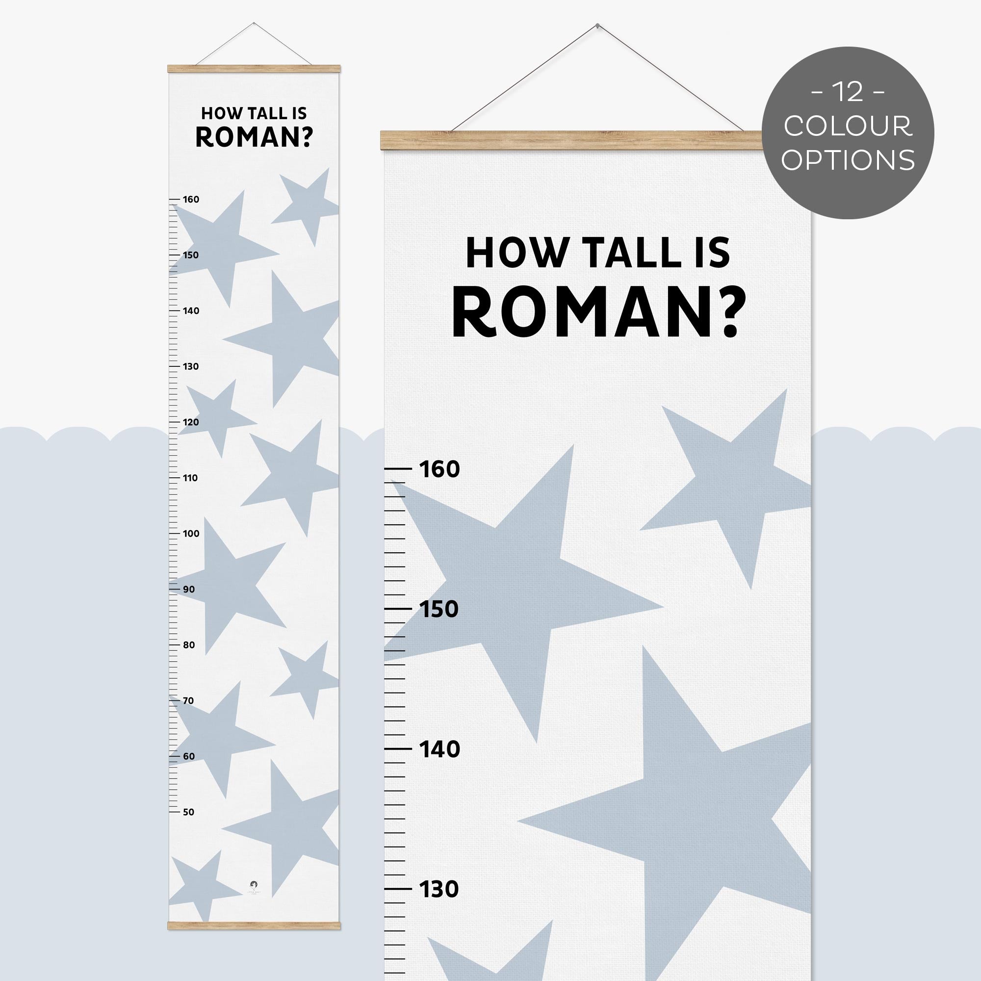 Big Stars Personalised Height Chart – Little Grey London